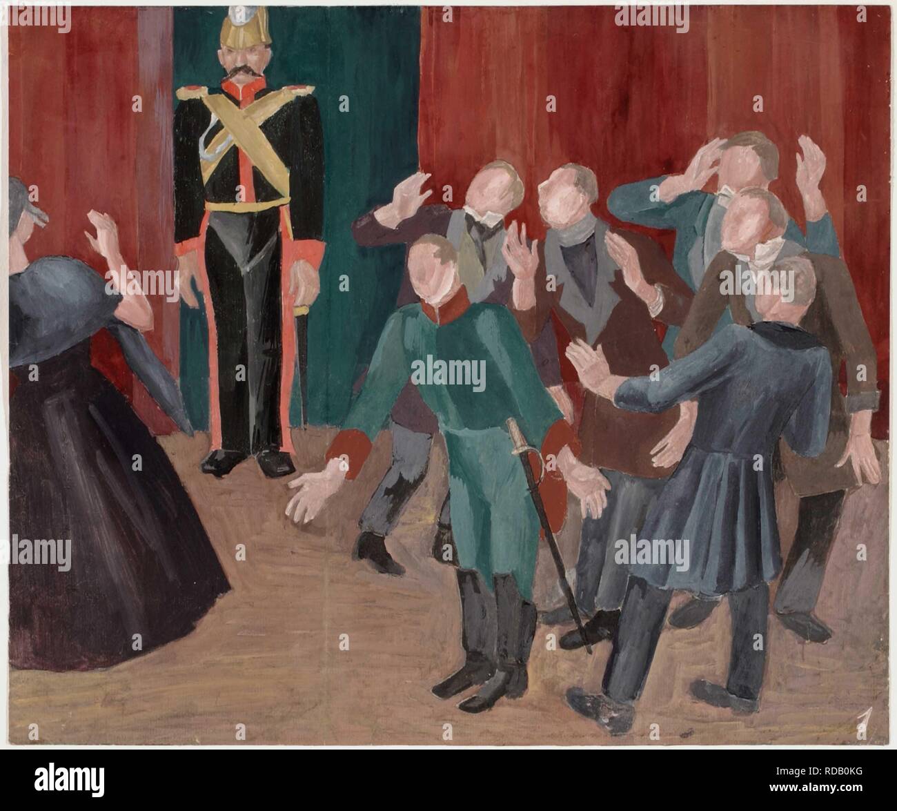 Stage design for the play The Government Inspector by N. Gogol at the ...