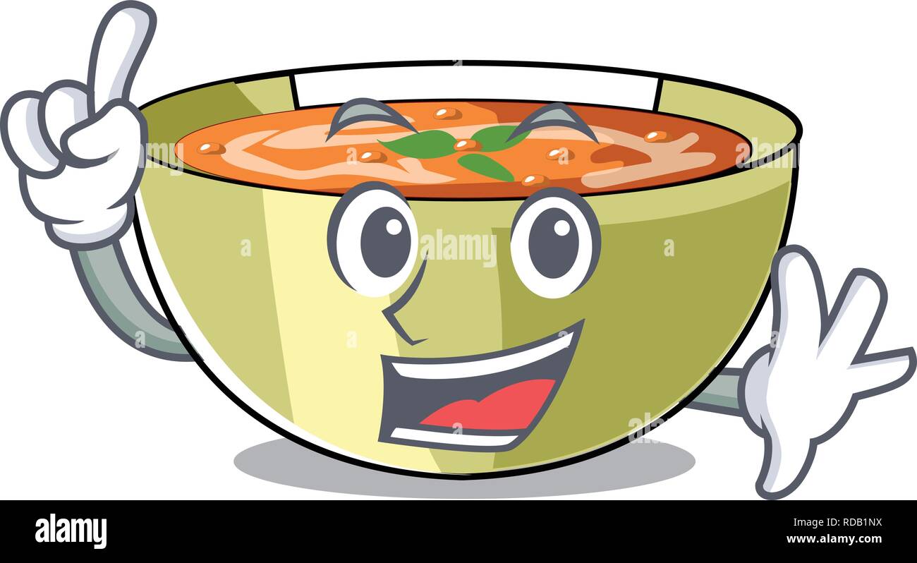 Finger lentil soup on a cartoon plate Stock Vector Image & Art - Alamy