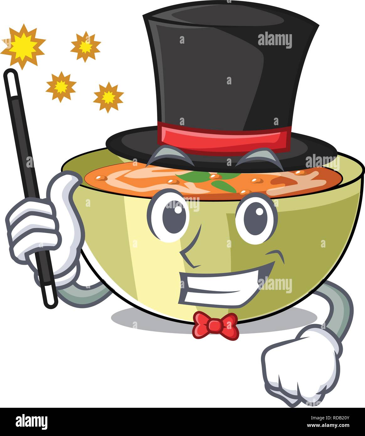 Magician lentil soup on a cartoon plate Stock Vector Image & Art - Alamy