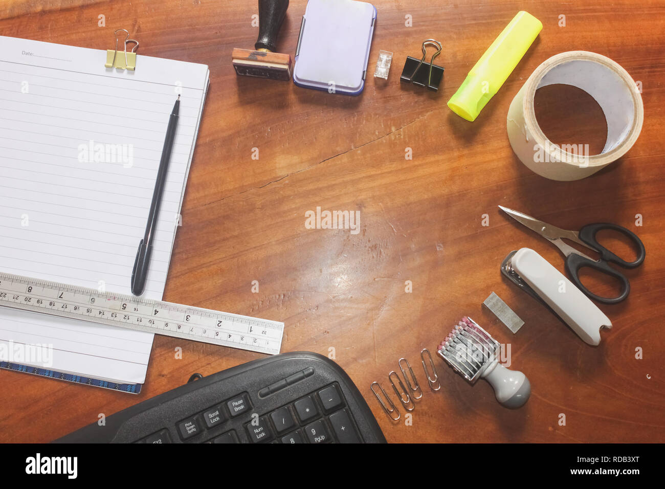 Office tools background hi-res stock photography and images - Alamy