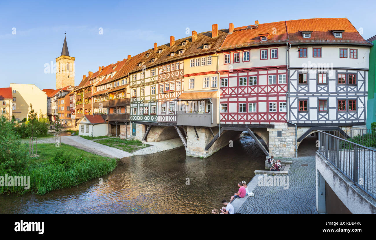 ERFURT, GERMANY - CIRCA MARCH, 2018: The Kraemerbruecke (Merchants ...