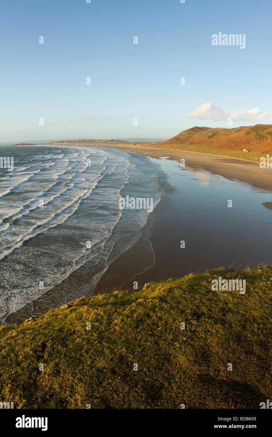 Surfing rhosilli hi-res stock photography and images - Alamy