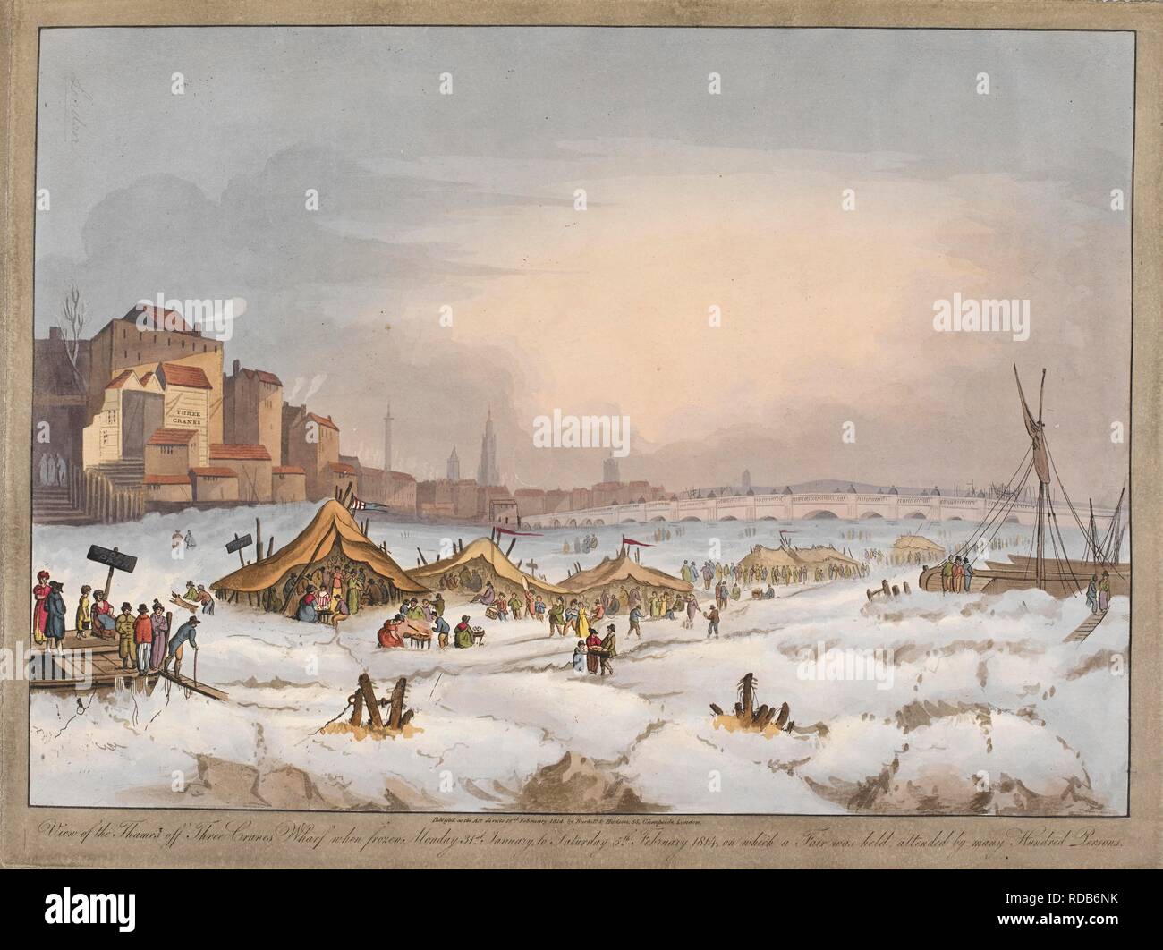 Frost fair thames hi-res stock photography and images - Alamy