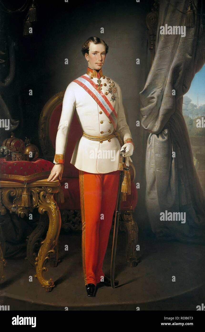 Portrait of Franz Joseph I of Austria. Museum: Pinacoteca di Brera ...