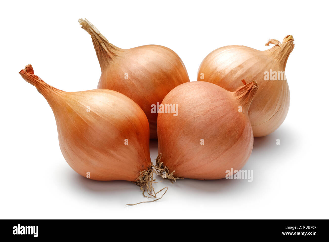 Group of onion bulbs isolated on white background Stock Photo - Alamy