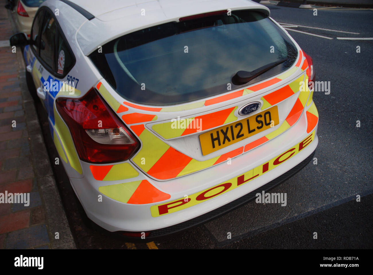 Back of Police Van, Portsmouth, UK Stock Photo - Alamy