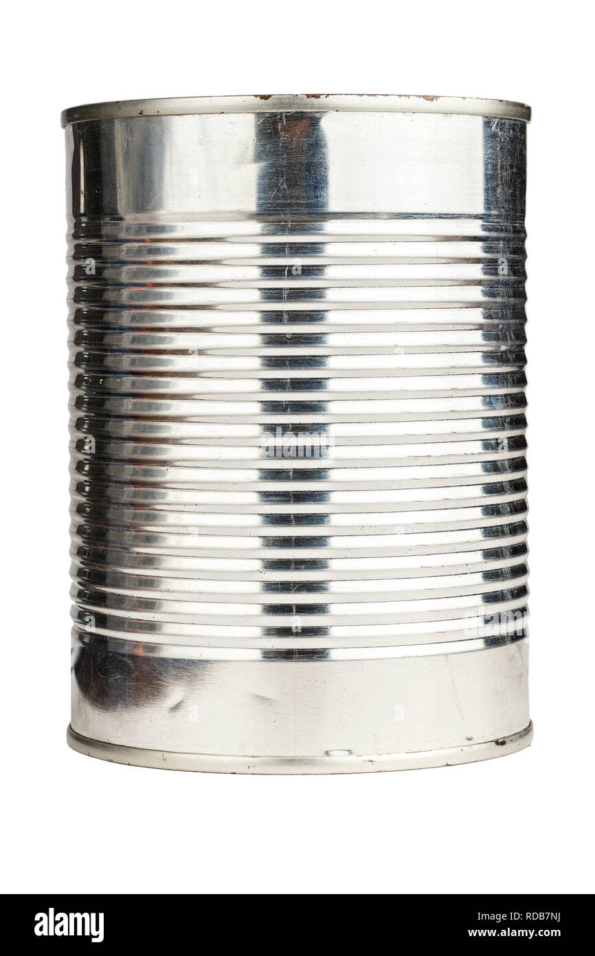 tin can on white background, isolated, canned from the store Stock ...