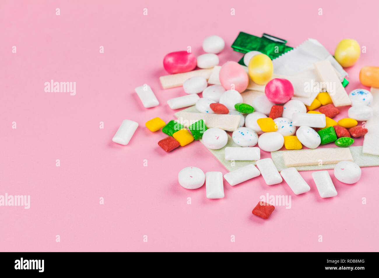 Assortment of bubble gum Stock Photo - Alamy