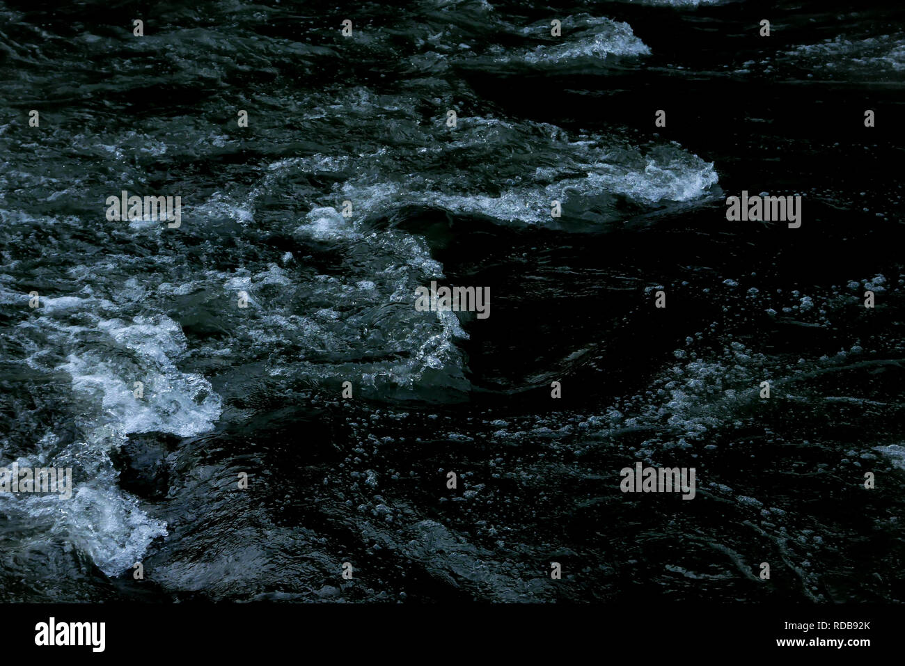 Abstract dark blue Waterfall wave water background texture Stock Photo ...