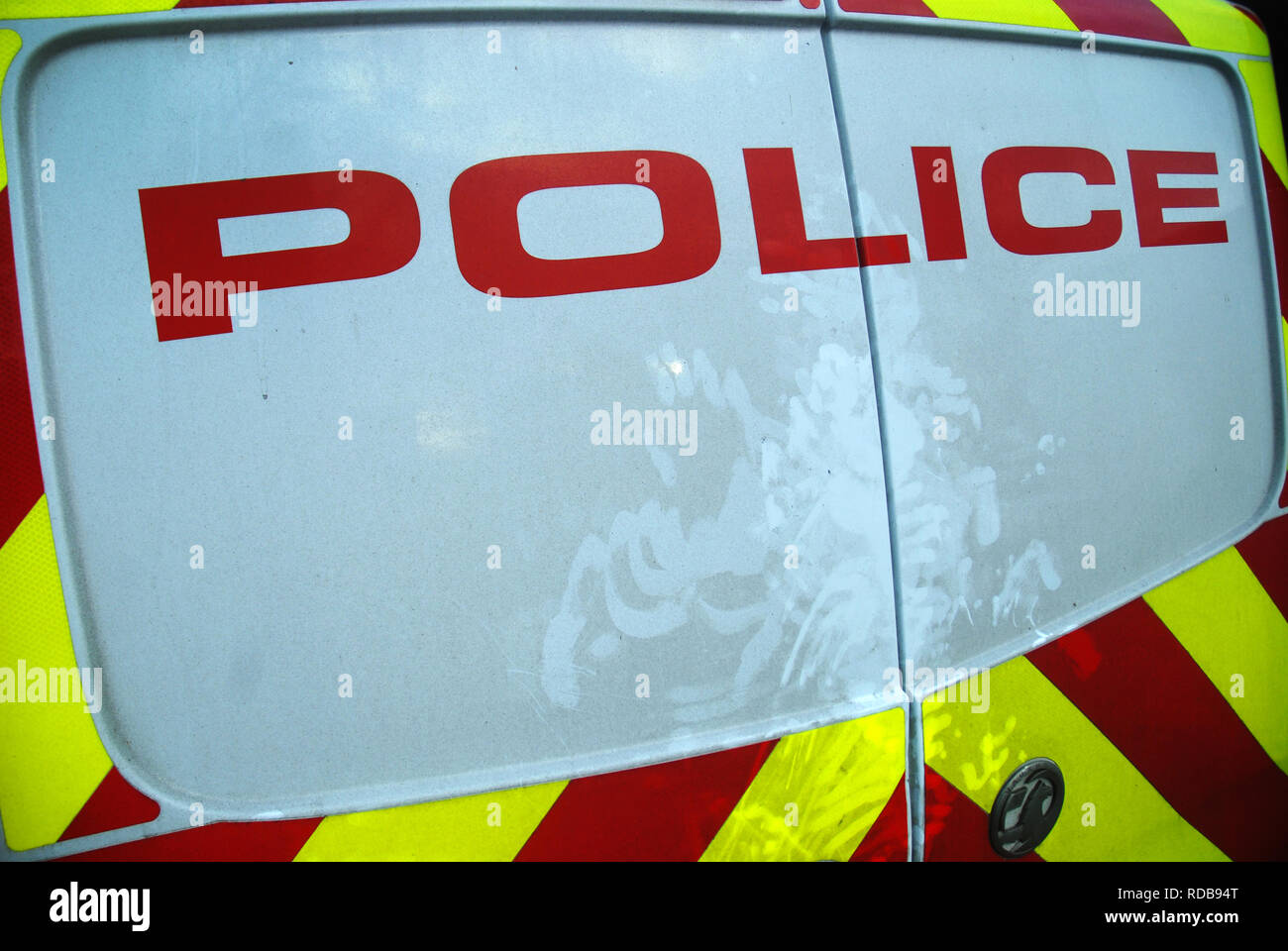 Back of Police Van, Portsmouth, UK Stock Photo - Alamy