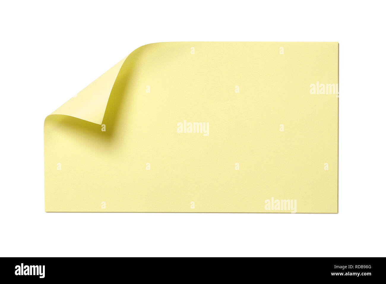 Sticky note on bulletin board Cut Out Stock Images & Pictures - Alamy