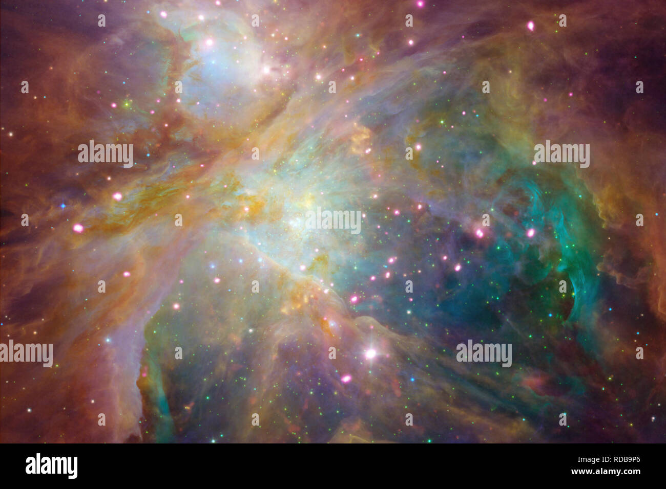 Nebulae and stars in deep space. Cosmic art, science fiction wallpaper ...