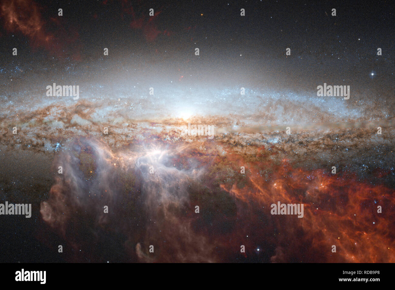 Awesome of deep space. Billions of galaxies in the universe. Elements ...