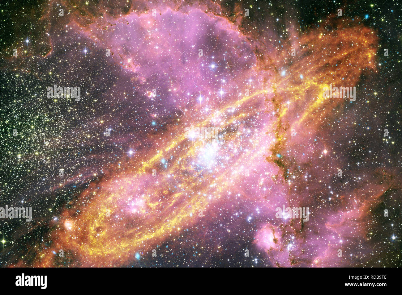 Universe filled stars, nebula and galaxy. Cosmic art, science fiction ...