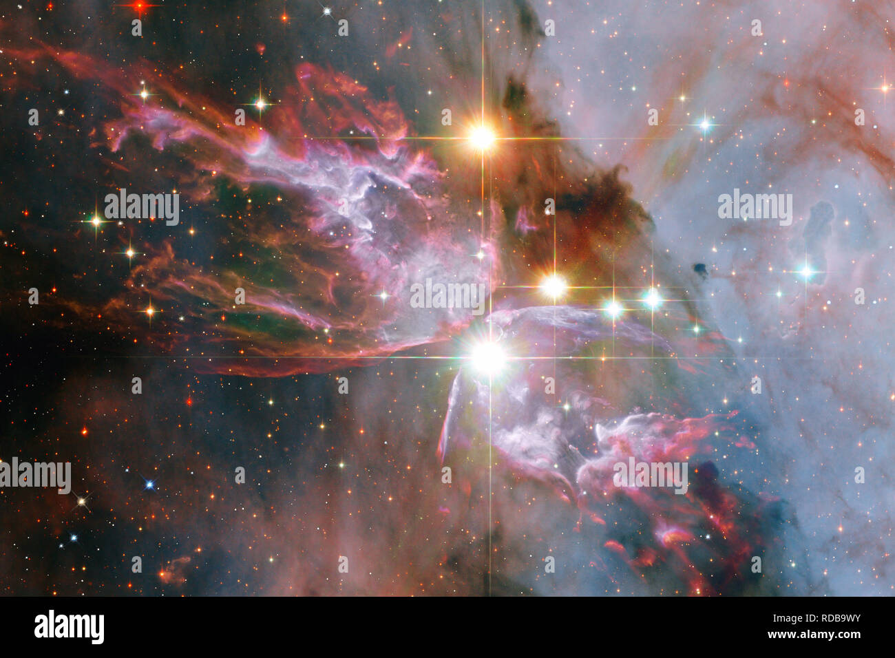 Stars, galaxies and nebulas in awesome cosmic image. Elements of this ...