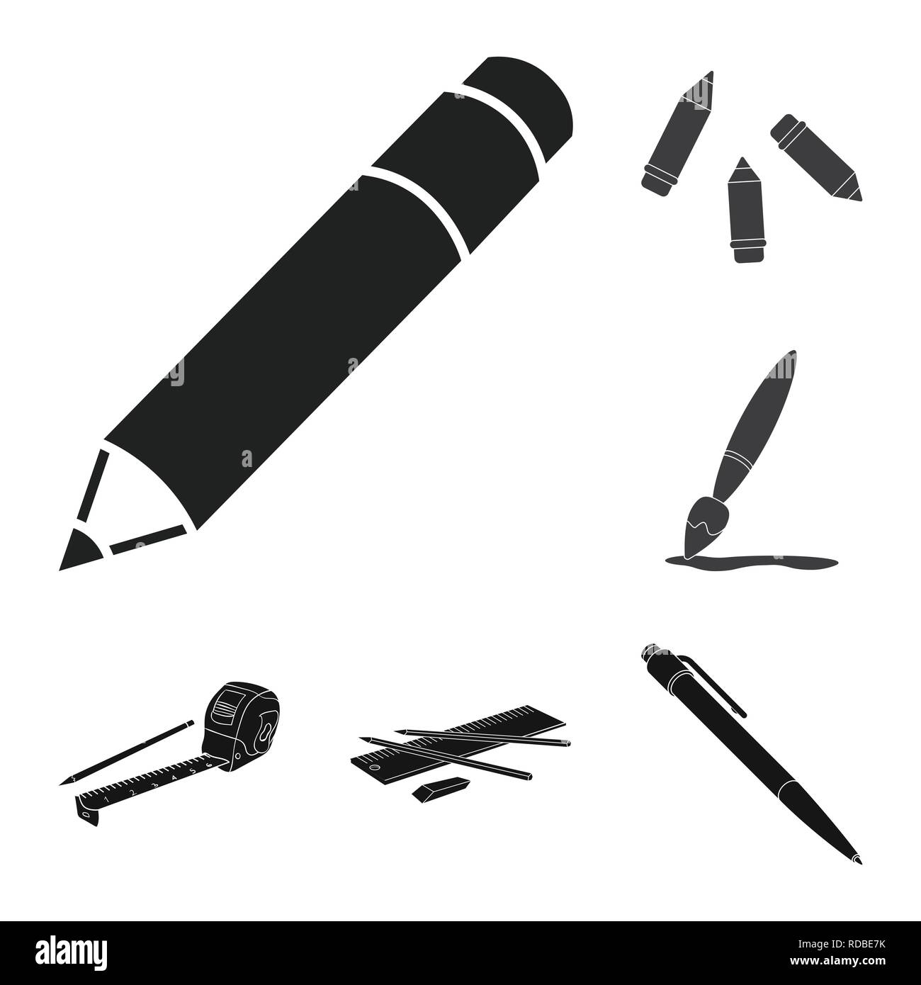 realistic,wood,ruler,pencil,sharpen,draw,color,stationery,sharp,school ...