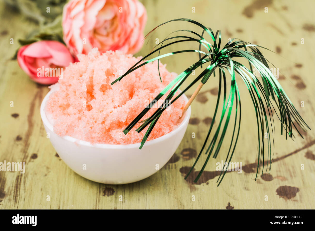 Homemade rainbow shaved ice Stock Photo - Alamy