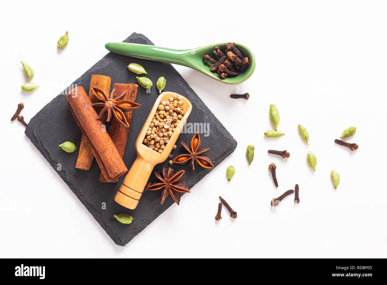 Bay leaves cinnamon stick Cut Out Stock Images & Pictures - Alamy