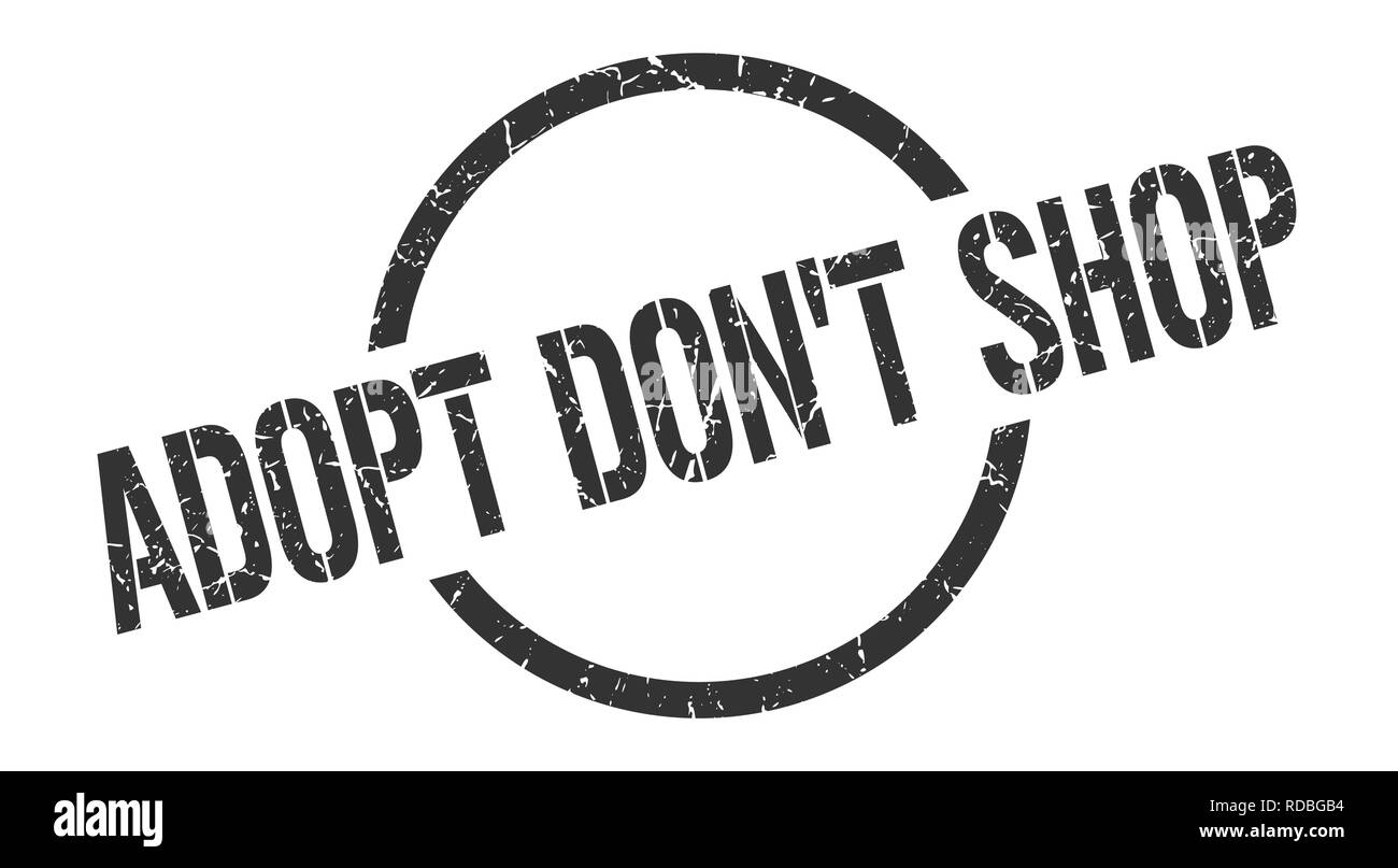 Adopt dont shop Stock Vector Images - Alamy