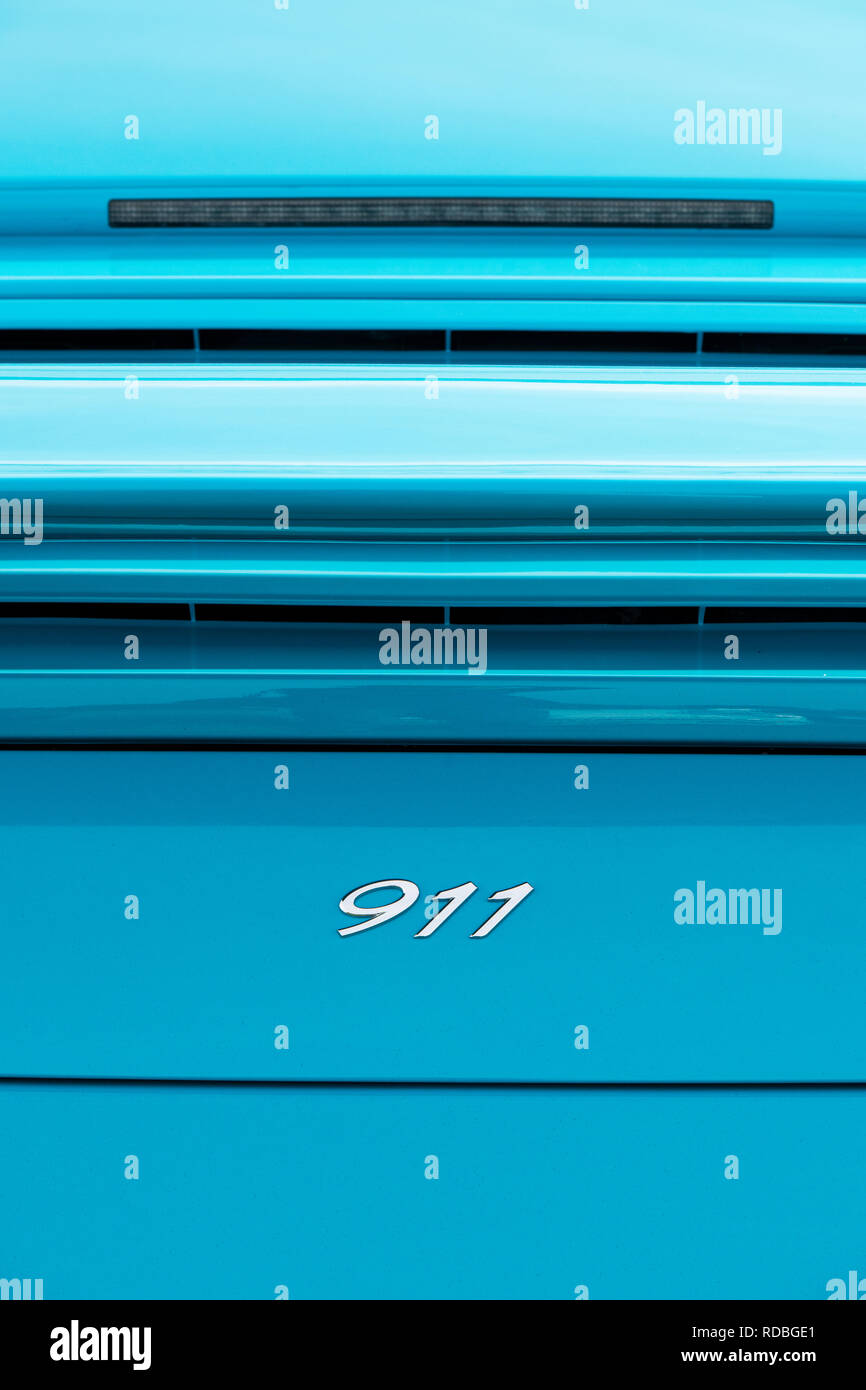 Porsche 911 Carrera 2 S rear end abstract Stock Photo - Alamy