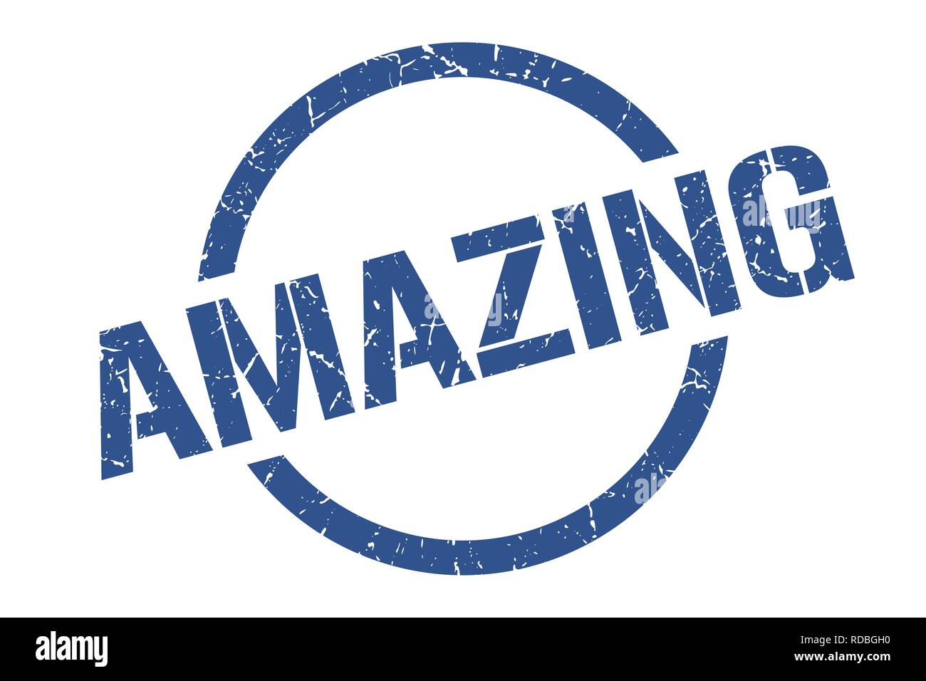 amazing blue round stamp Stock Vector Image & Art - Alamy