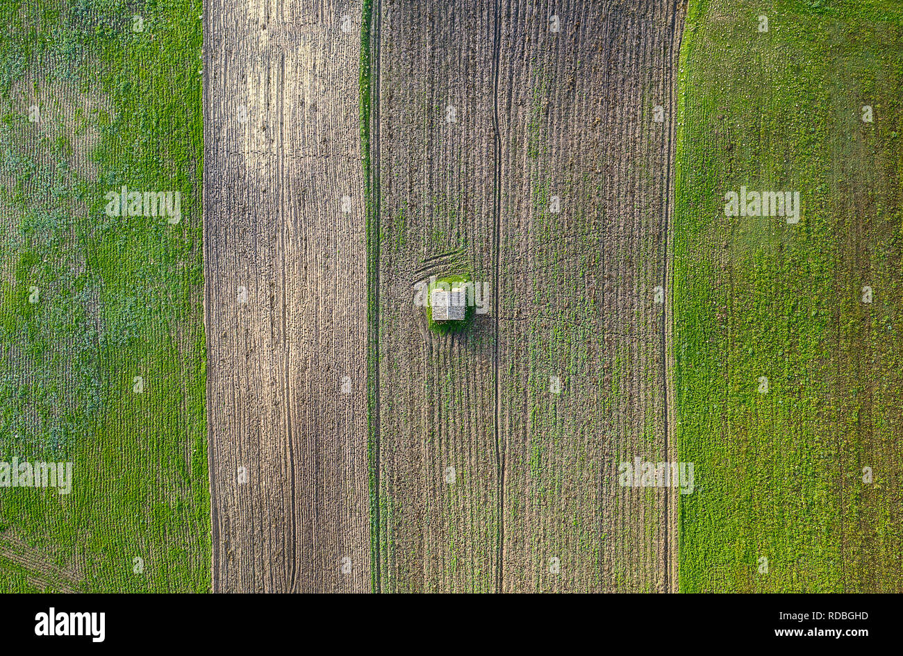 aerial view of the fields Stock Photo - Alamy