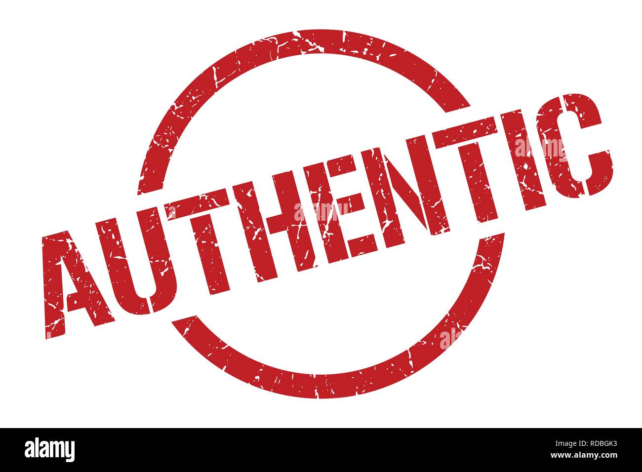 authentic red round stamp Stock Vector Image & Art - Alamy
