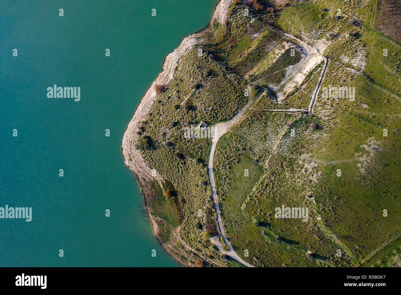 aerial view of a lake Stock Photo - Alamy