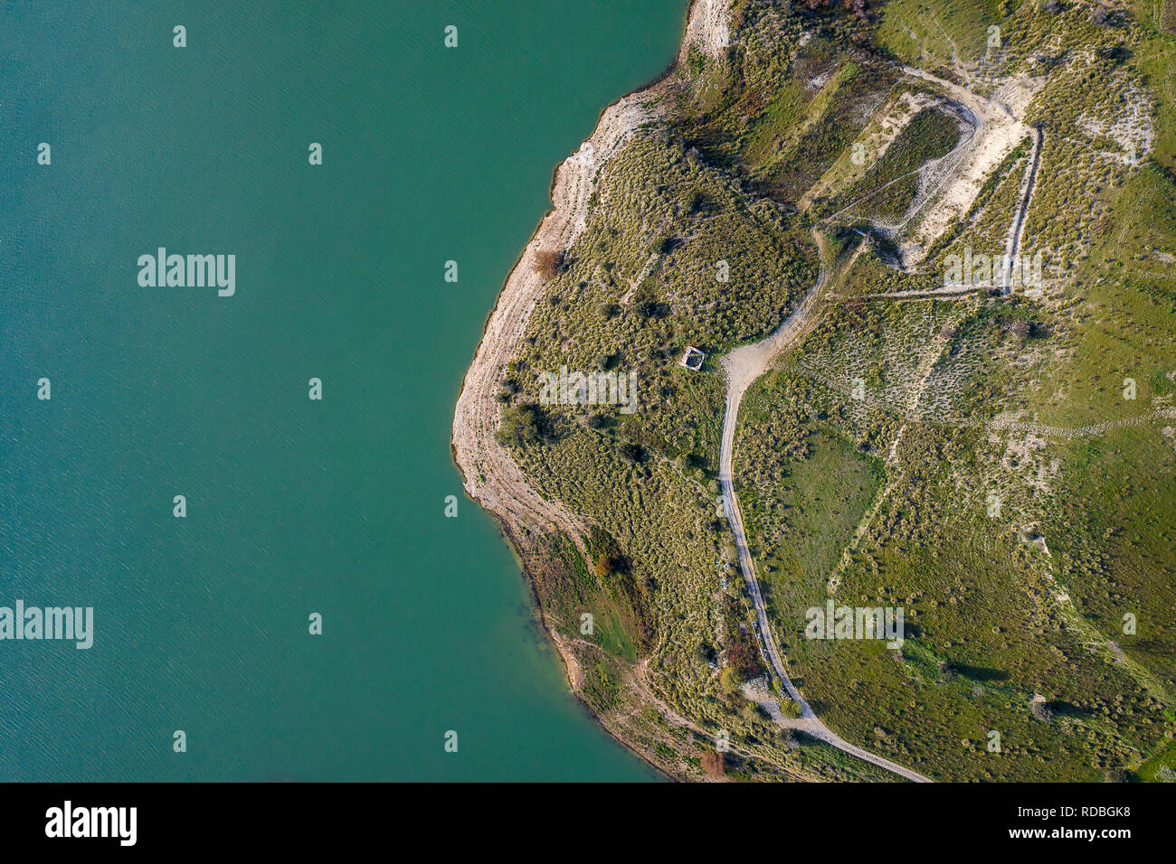 aerial view of a lake Stock Photo - Alamy
