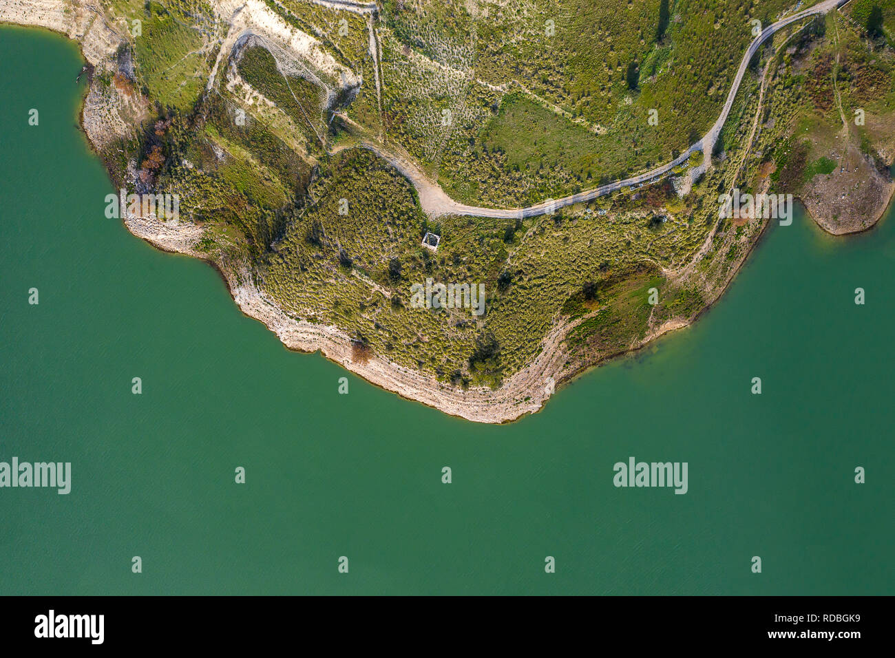 aerial view of a lake Stock Photo - Alamy