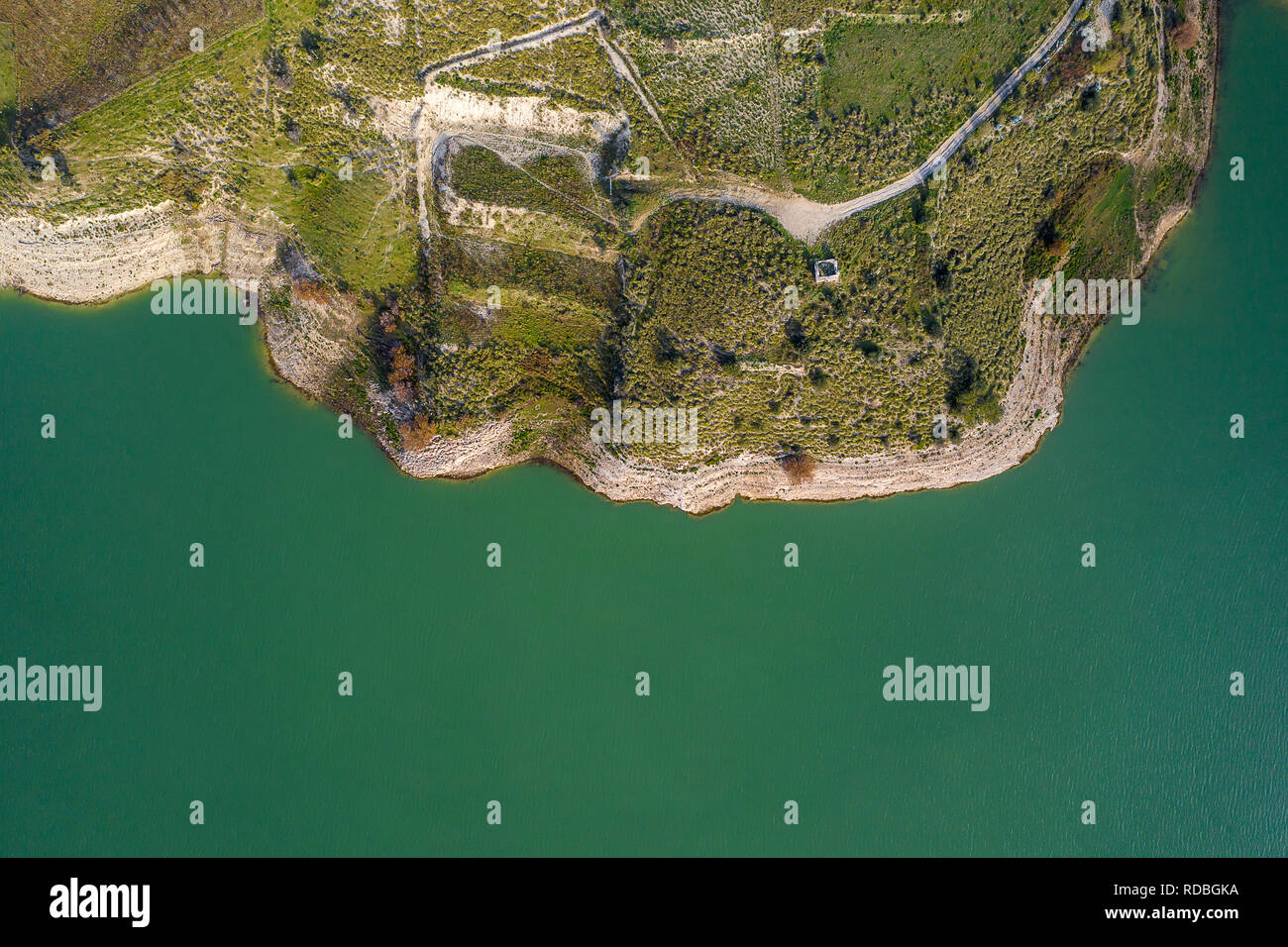 aerial view of a lake Stock Photo - Alamy