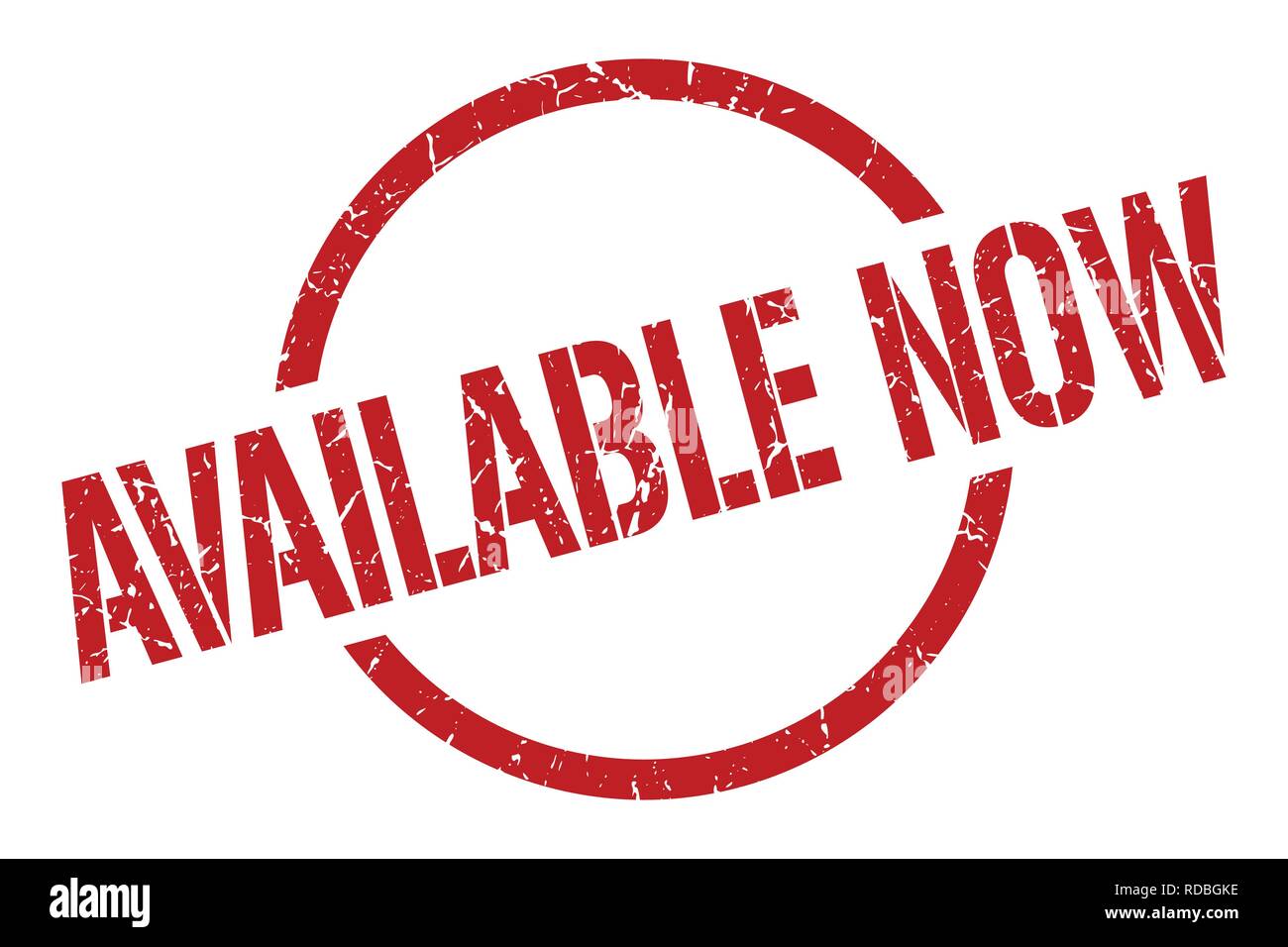 available now red round stamp Stock Vector Image & Art - Alamy
