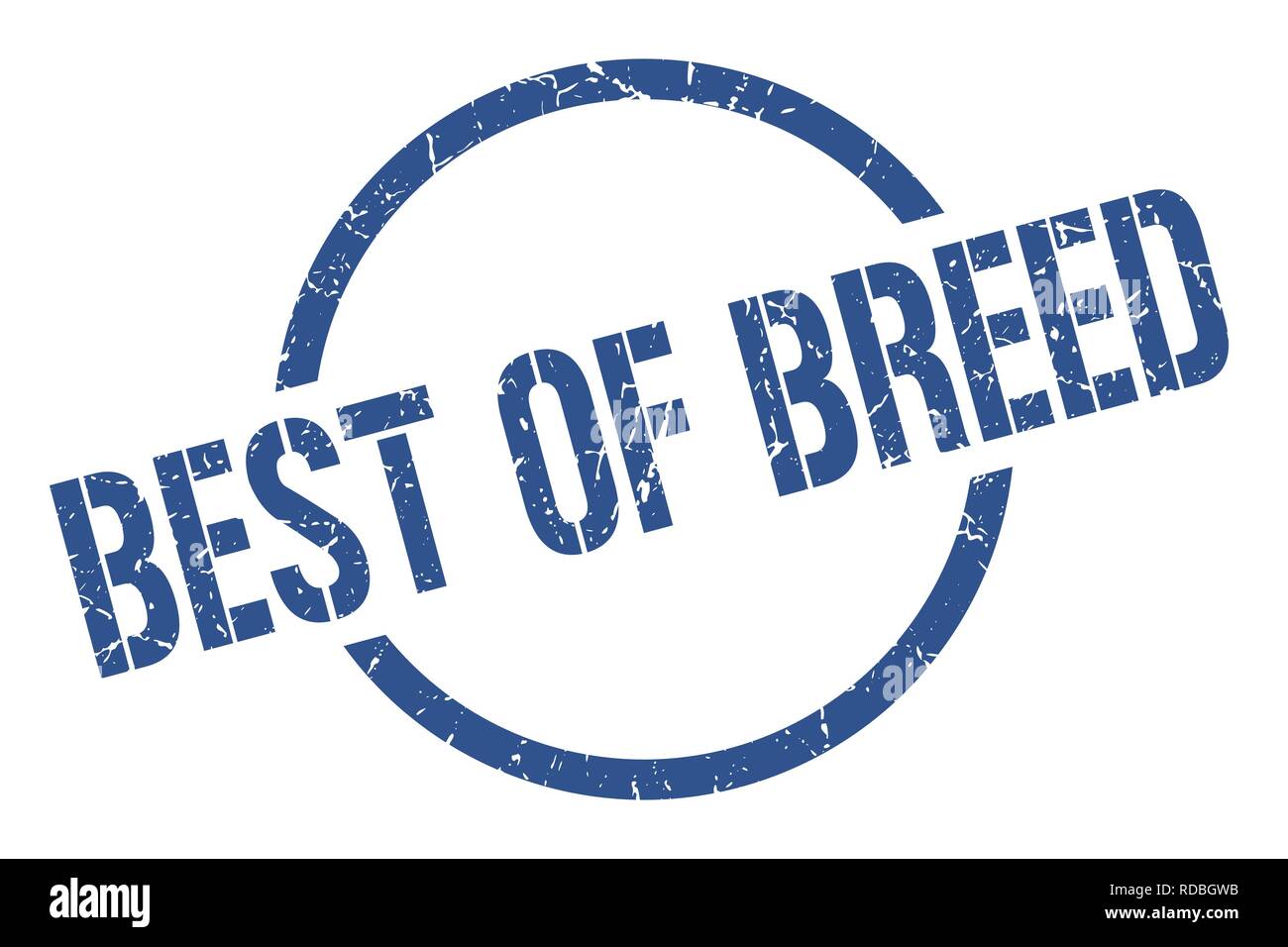 best of breed blue round stamp Stock Vector Image & Art - Alamy