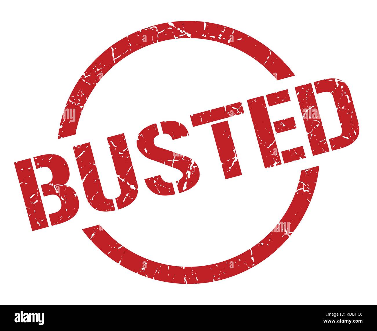 Busted stamp round grunge hi-res stock photography and images - Alamy