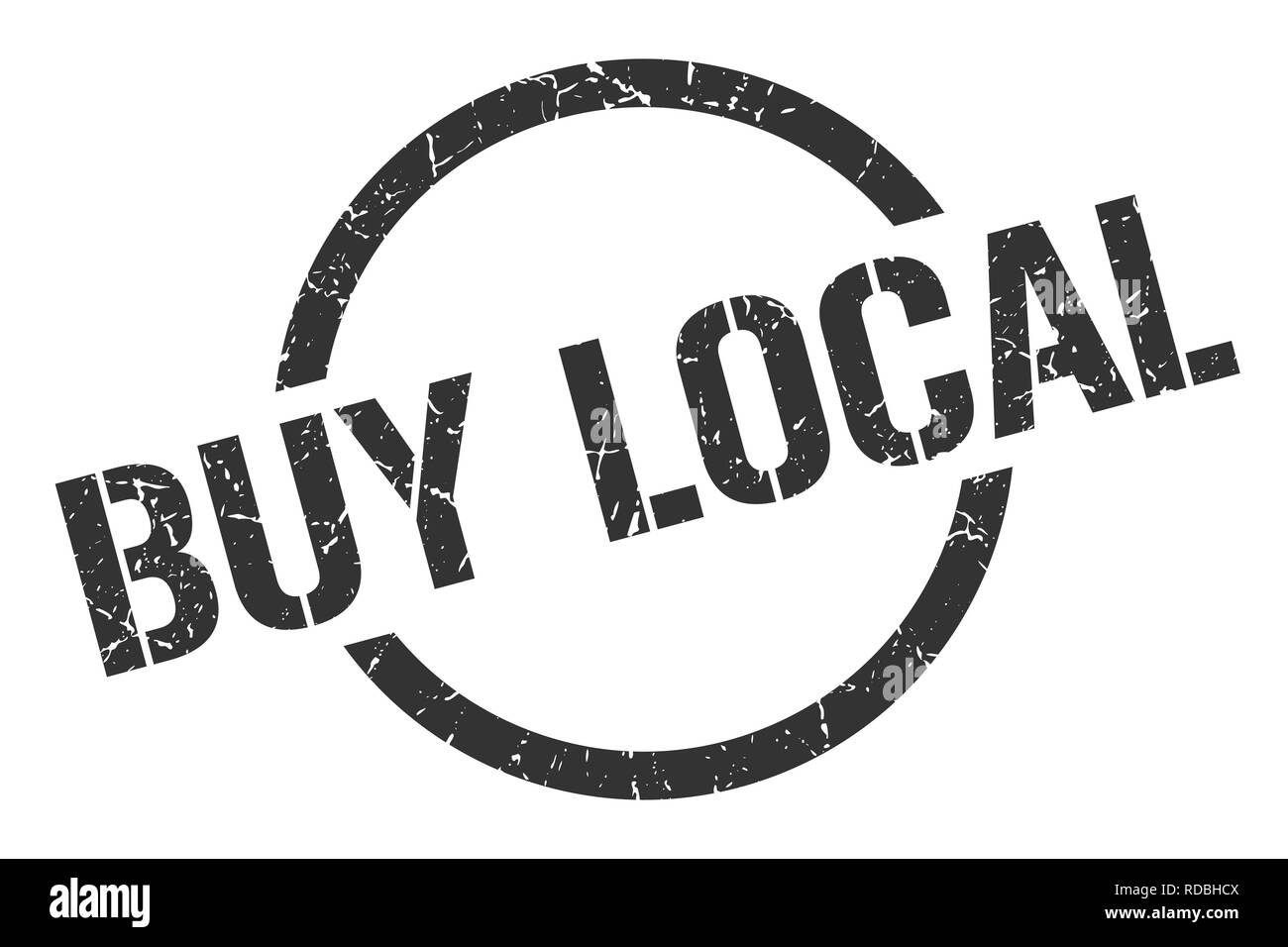 Buy local stamp Black and White Stock Photos & Images - Alamy