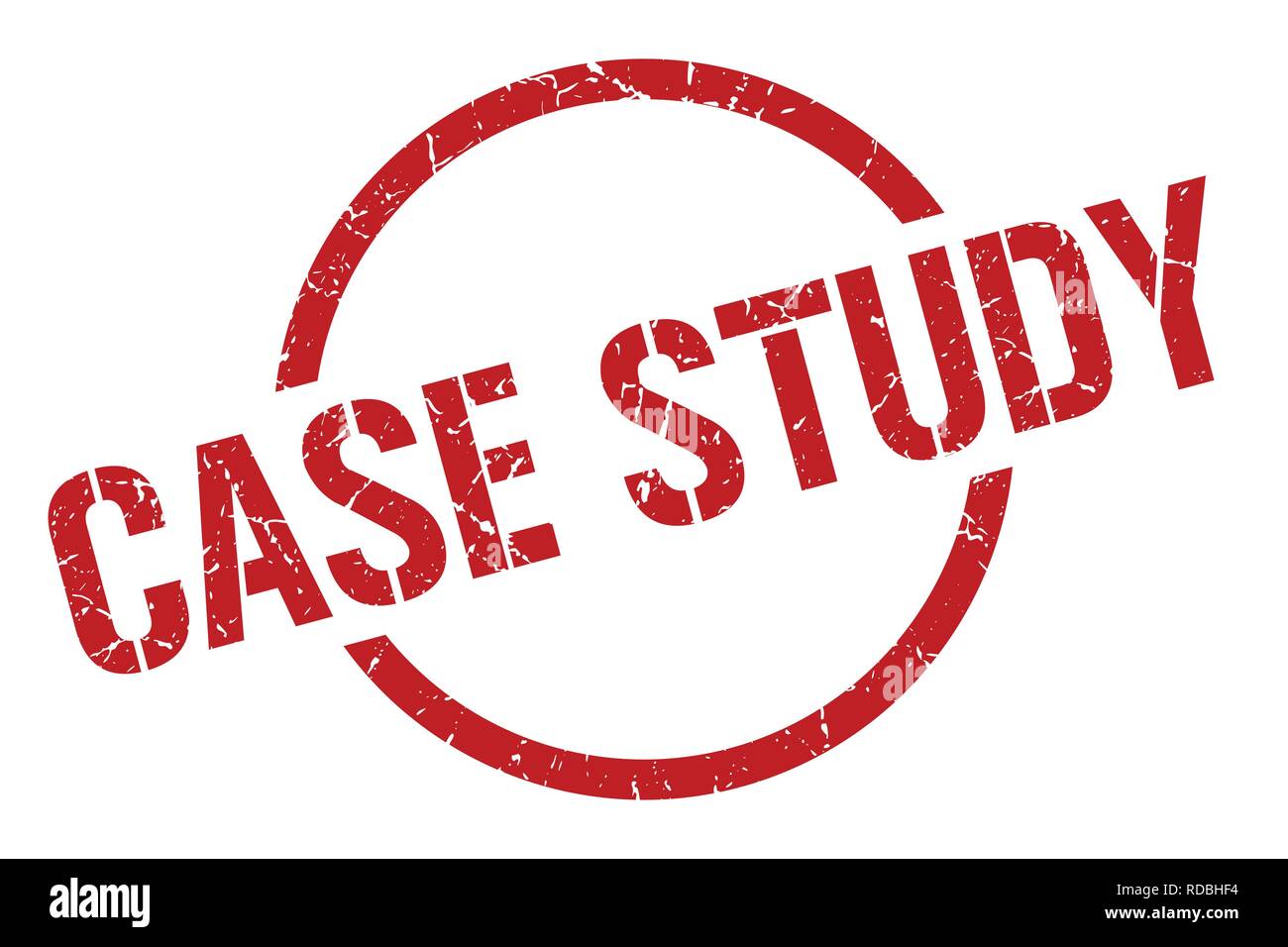 case study red round stamp Stock Vector Image & Art - Alamy