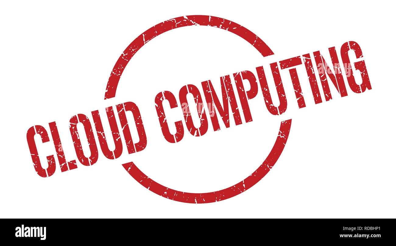 cloud computing red round stamp Stock Vector Image & Art - Alamy