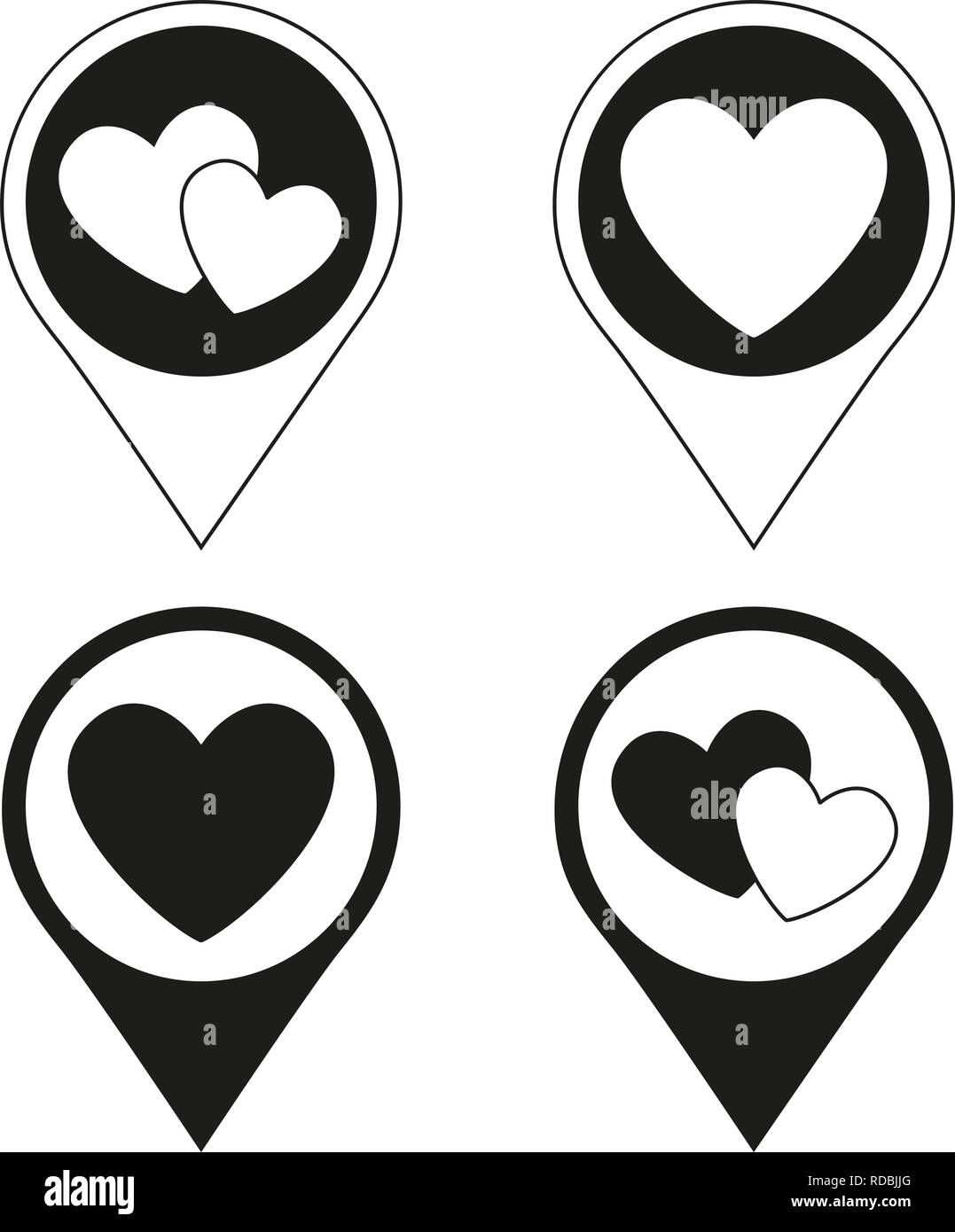 Black white find two Stock Vector Images - Alamy