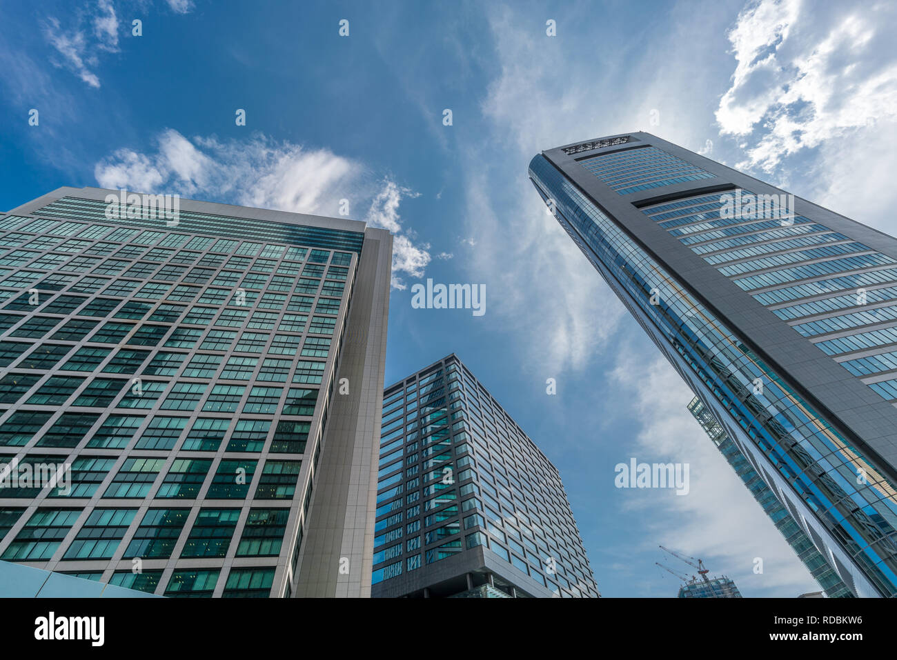 Minato Ward, Tokyo, Japan - August 13, 2018 : Street level view of ...