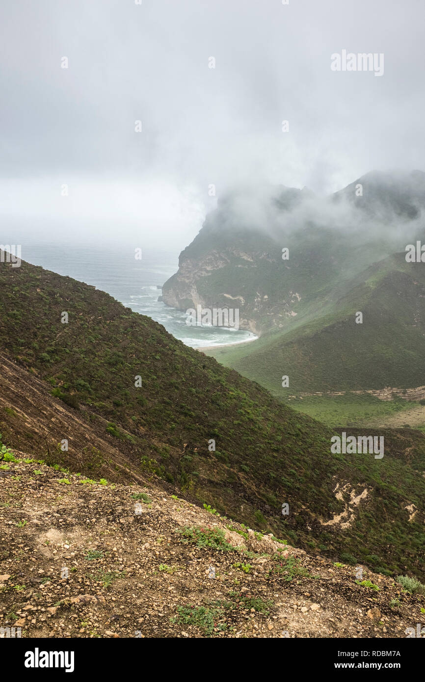 Beautiful beaches and green landscape near Salalah, Dhofar governorate ...