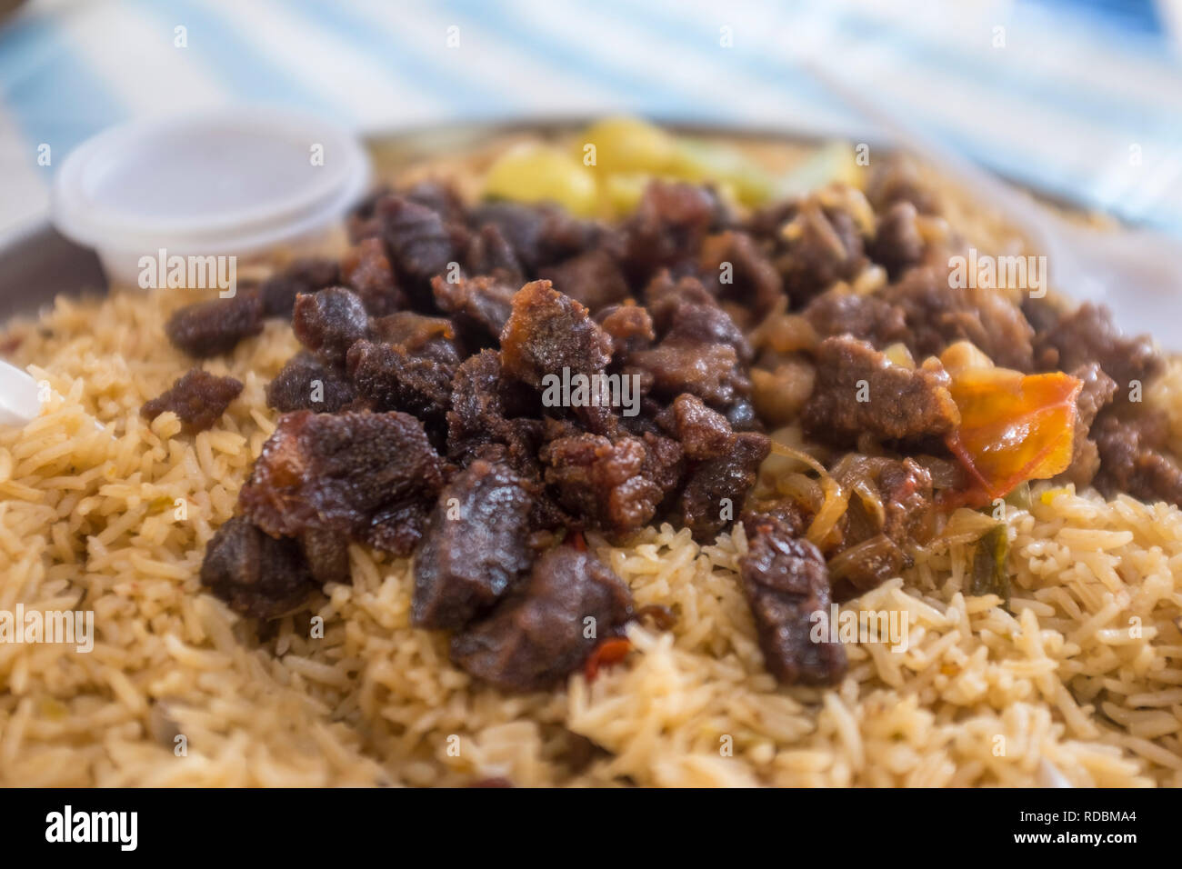 Camel meat is a popular meal in the roadside stalls in Dhofar ...