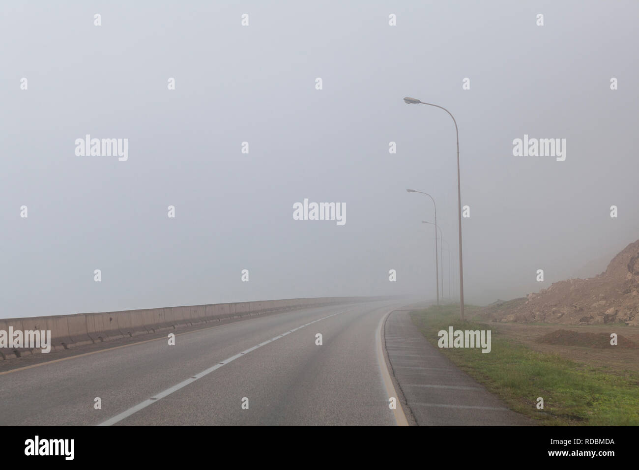 Mists rolling in from the Arabian Sea during the Khareef monsoon season ...