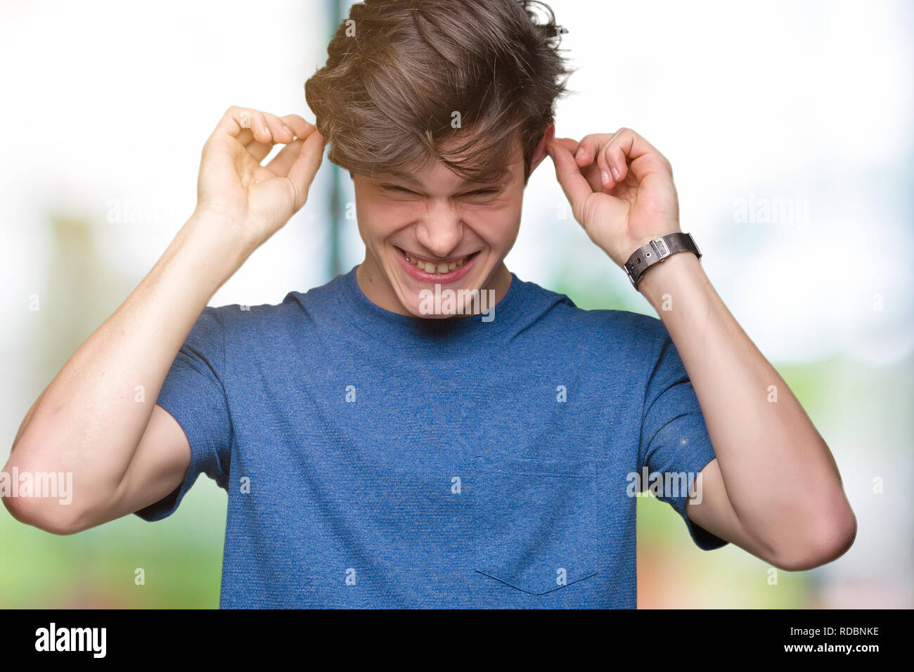 Boy pulling boy ear hi-res stock photography and images - Alamy