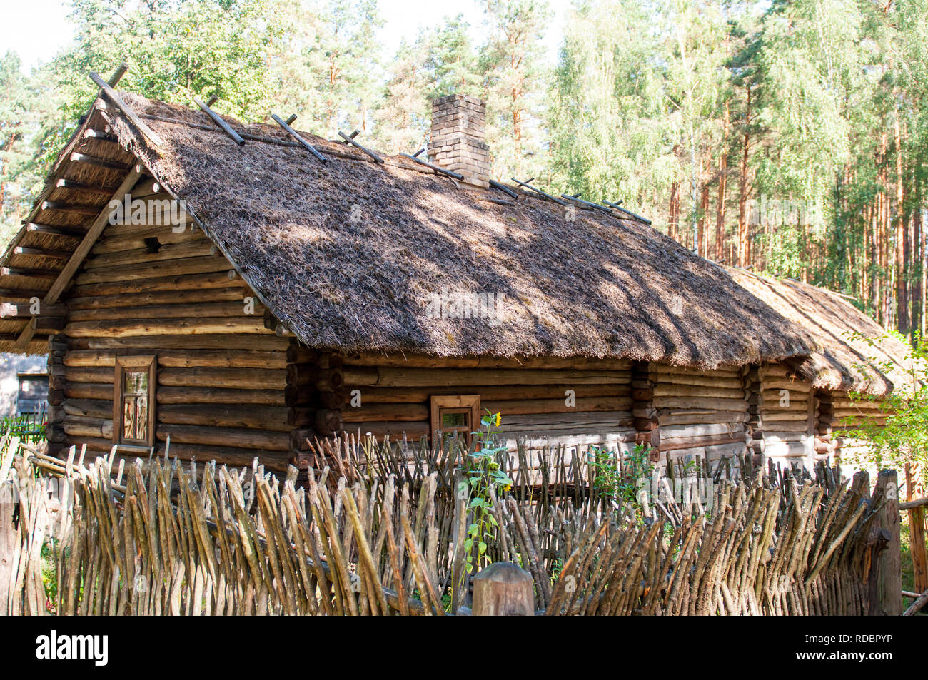 Ancient construction in the forest in summer Stock Photo - Alamy