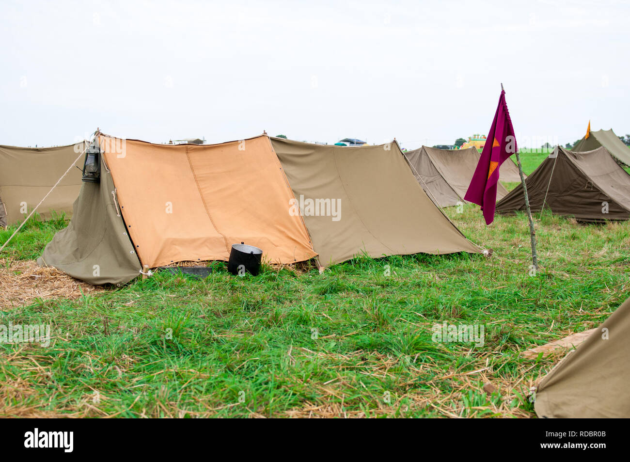 The First World War military camp Stock Photo - Alamy