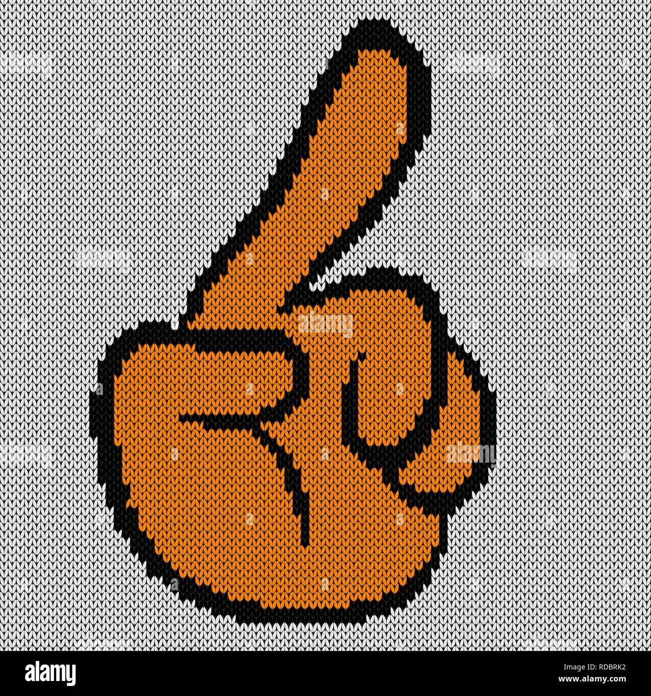Animation hand shows the index finger up on the grey background ...