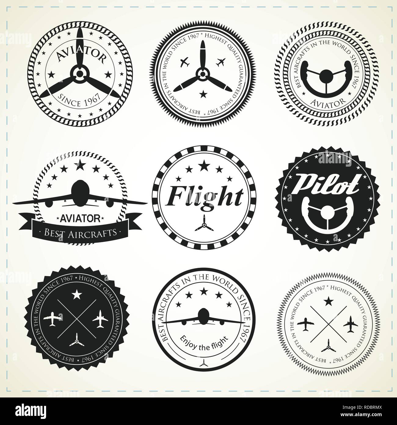 Retro aviation graphic Stock Vector Images - Alamy