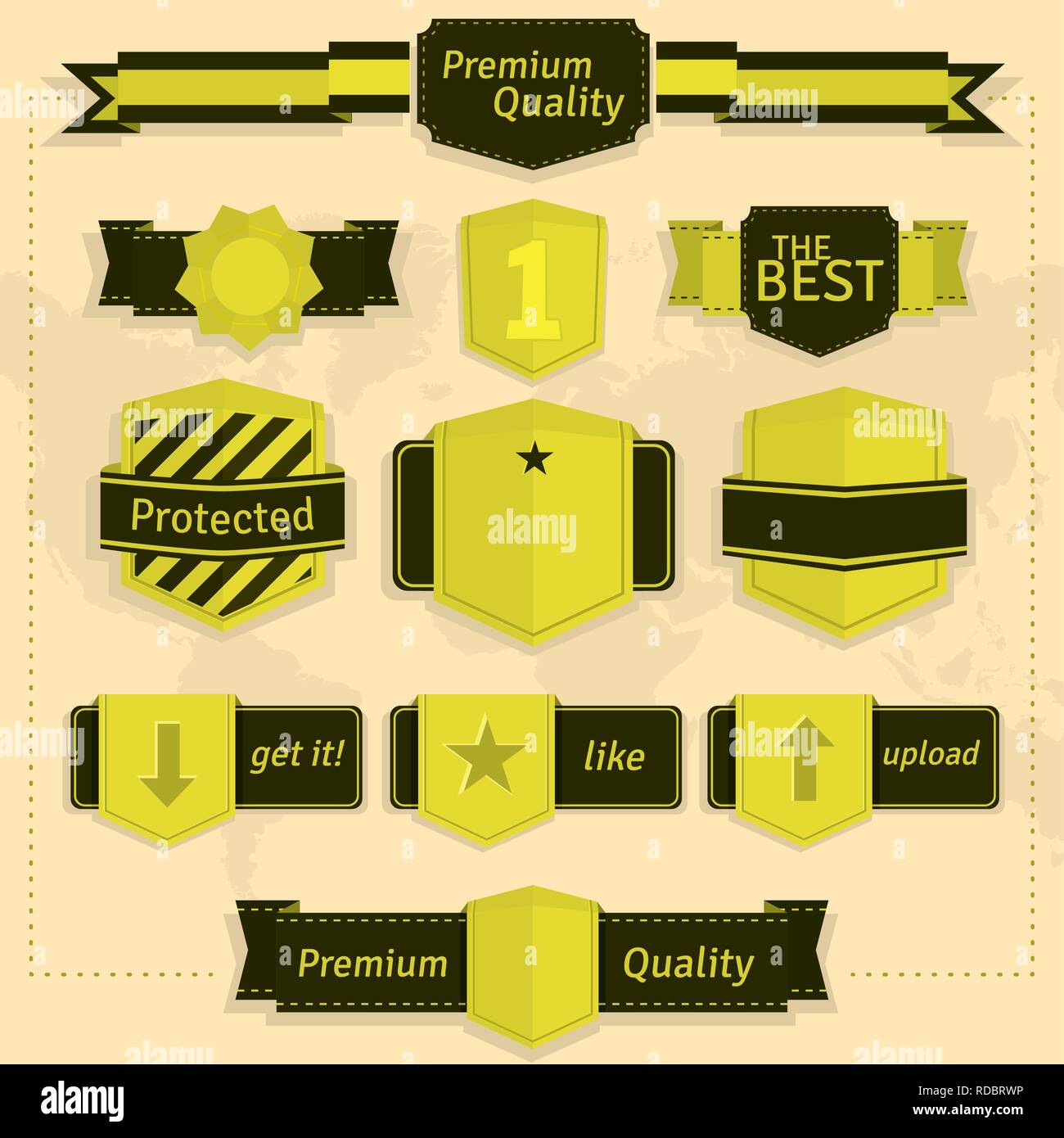Yellow Star Badges High Resolution Stock Photography and Images - Alamy