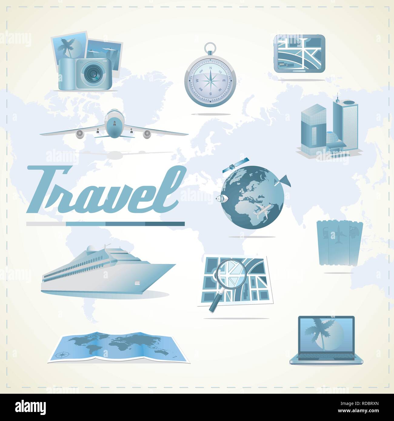Globe travel types hi-res stock photography and images - Alamy