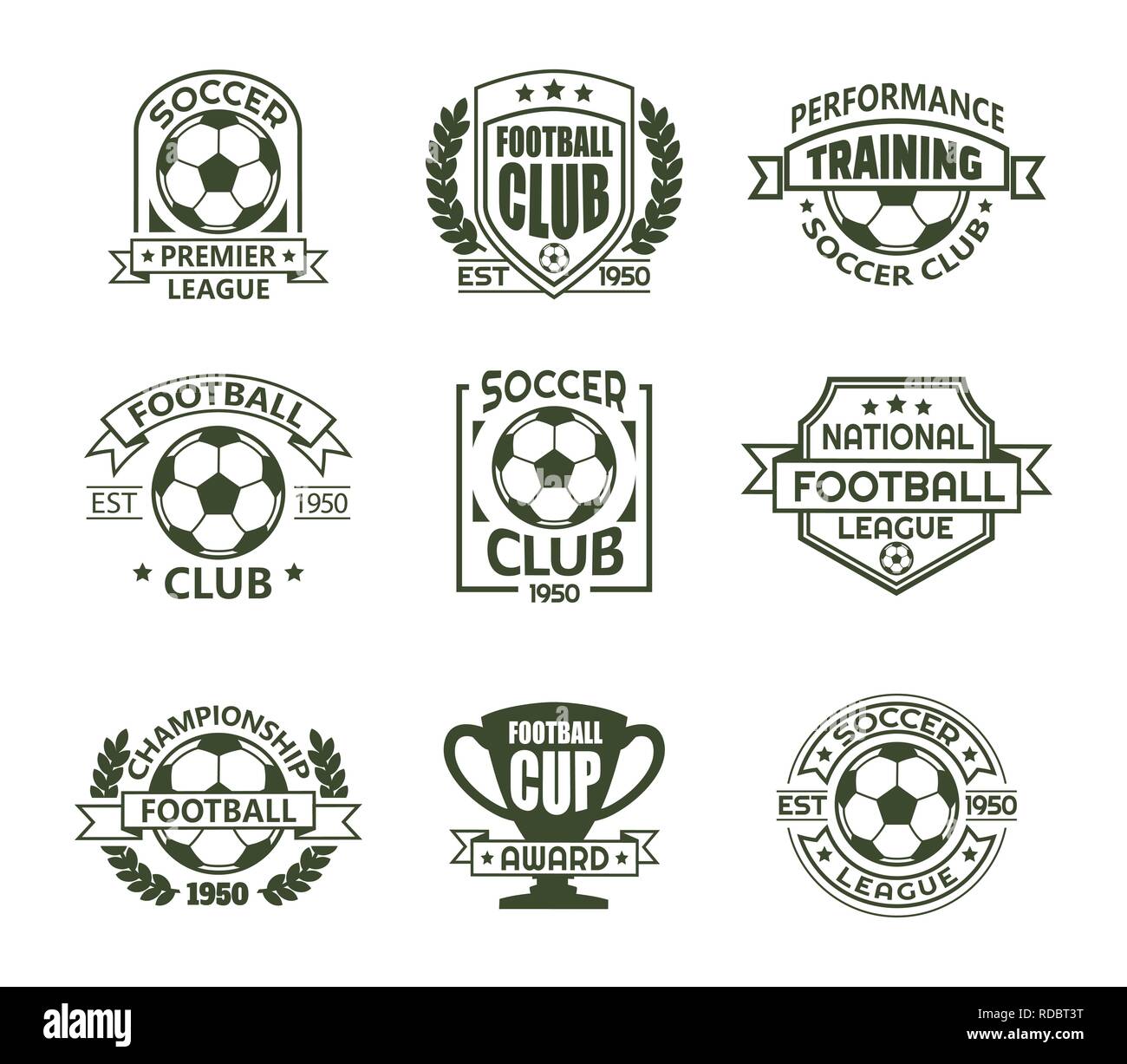 Soccer ball signs hi-res stock photography and images - Alamy